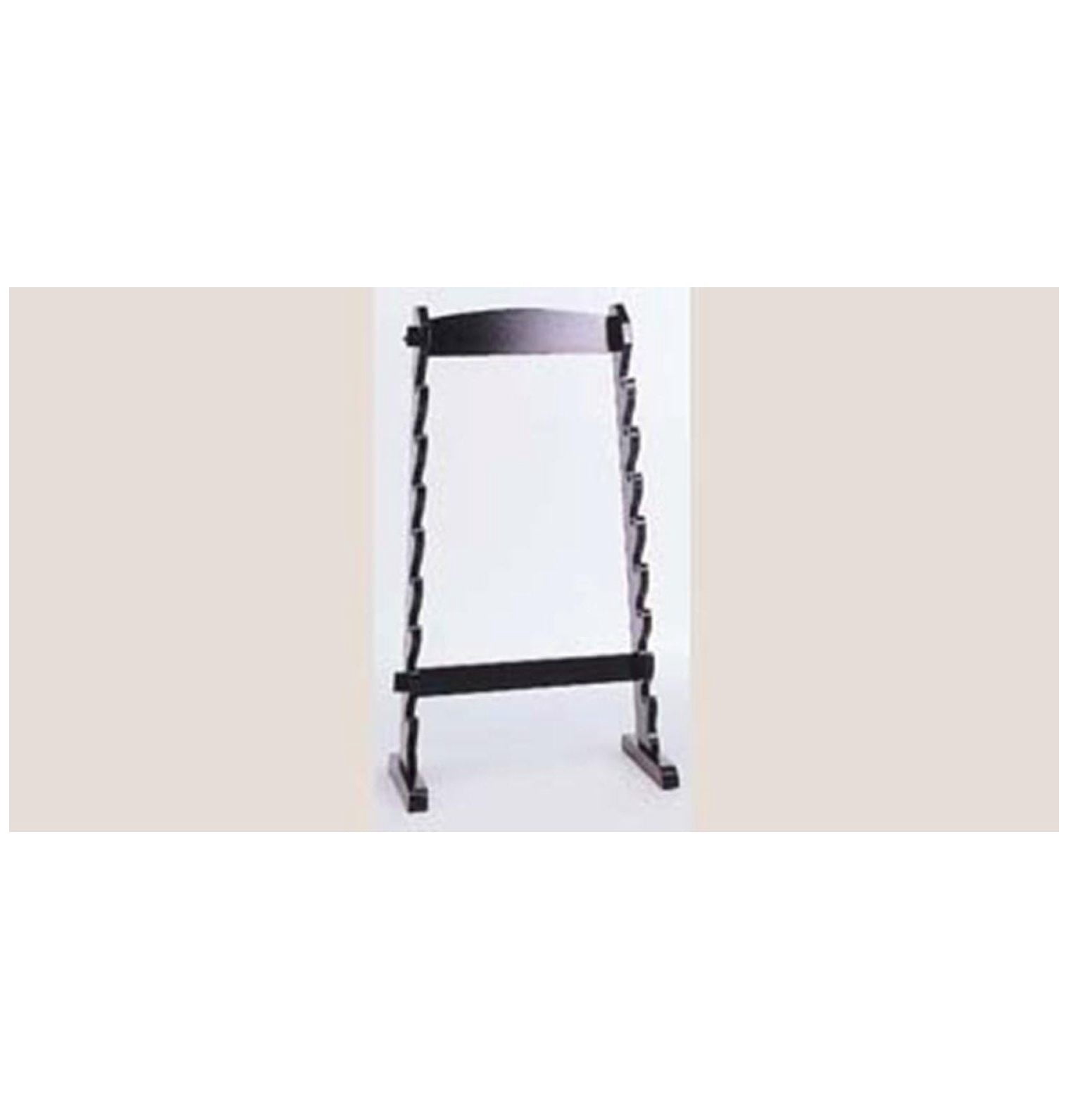 Sword Display Stand Wall Mount - Hardwood Construction, Black Lacquered ...