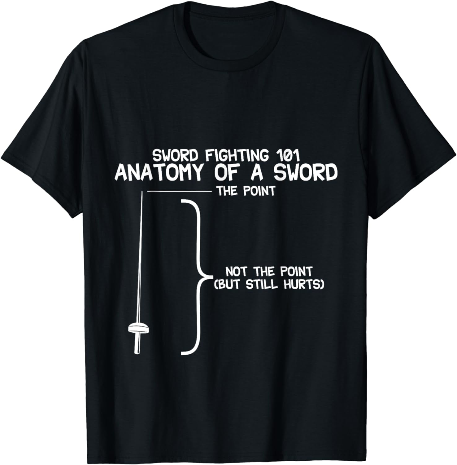 Sword Fighting 101 Anatomy Of A Sword T-Shirt - Walmart.com