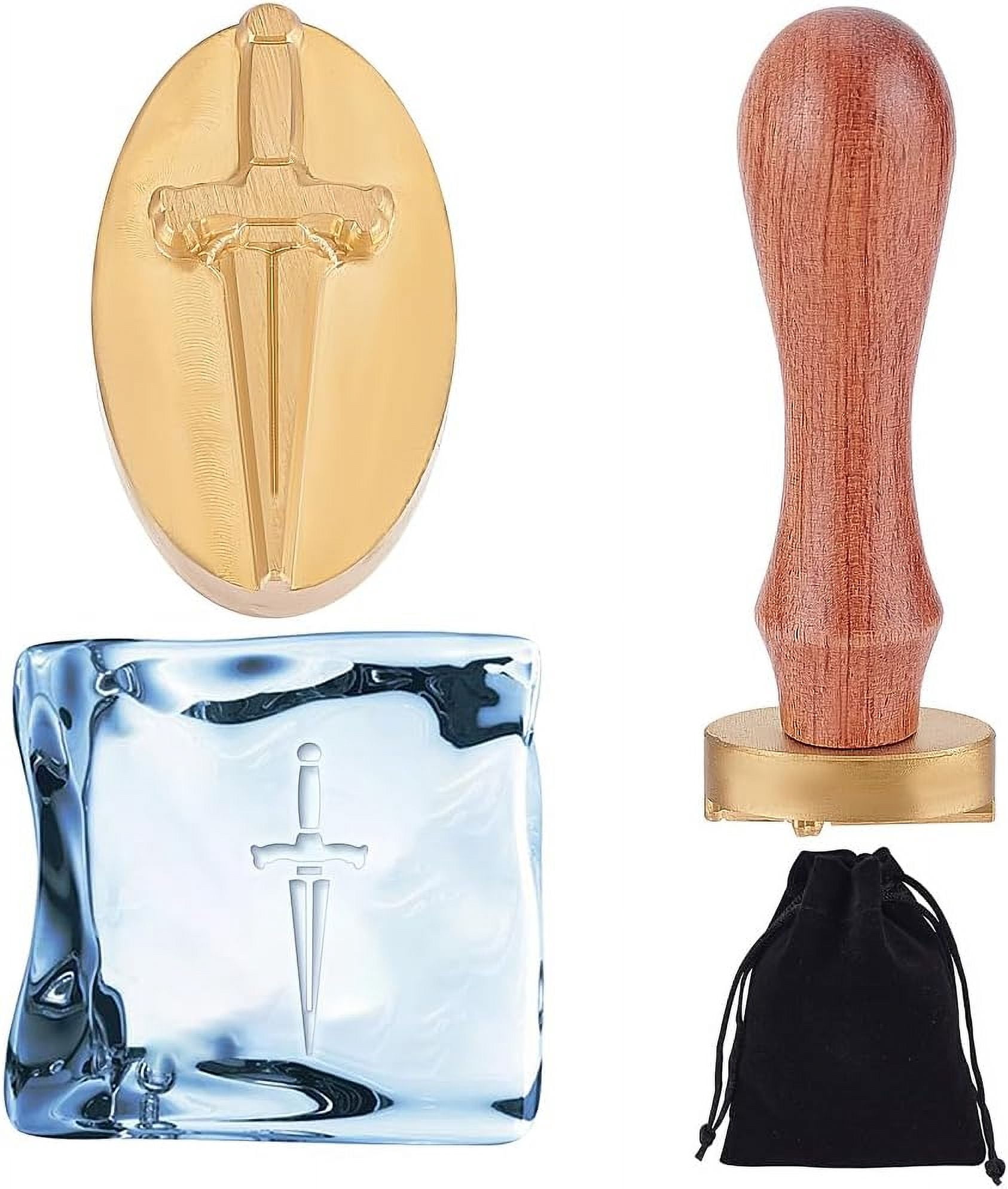 Sword Ice Stamp Stamp Ice Branding Stamp with Removable Brass Head ...