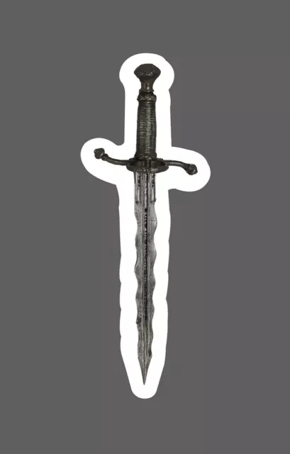 Sword Sticker Wavy Blade Waterproof Sticker Phone Decal Water Bottle ...