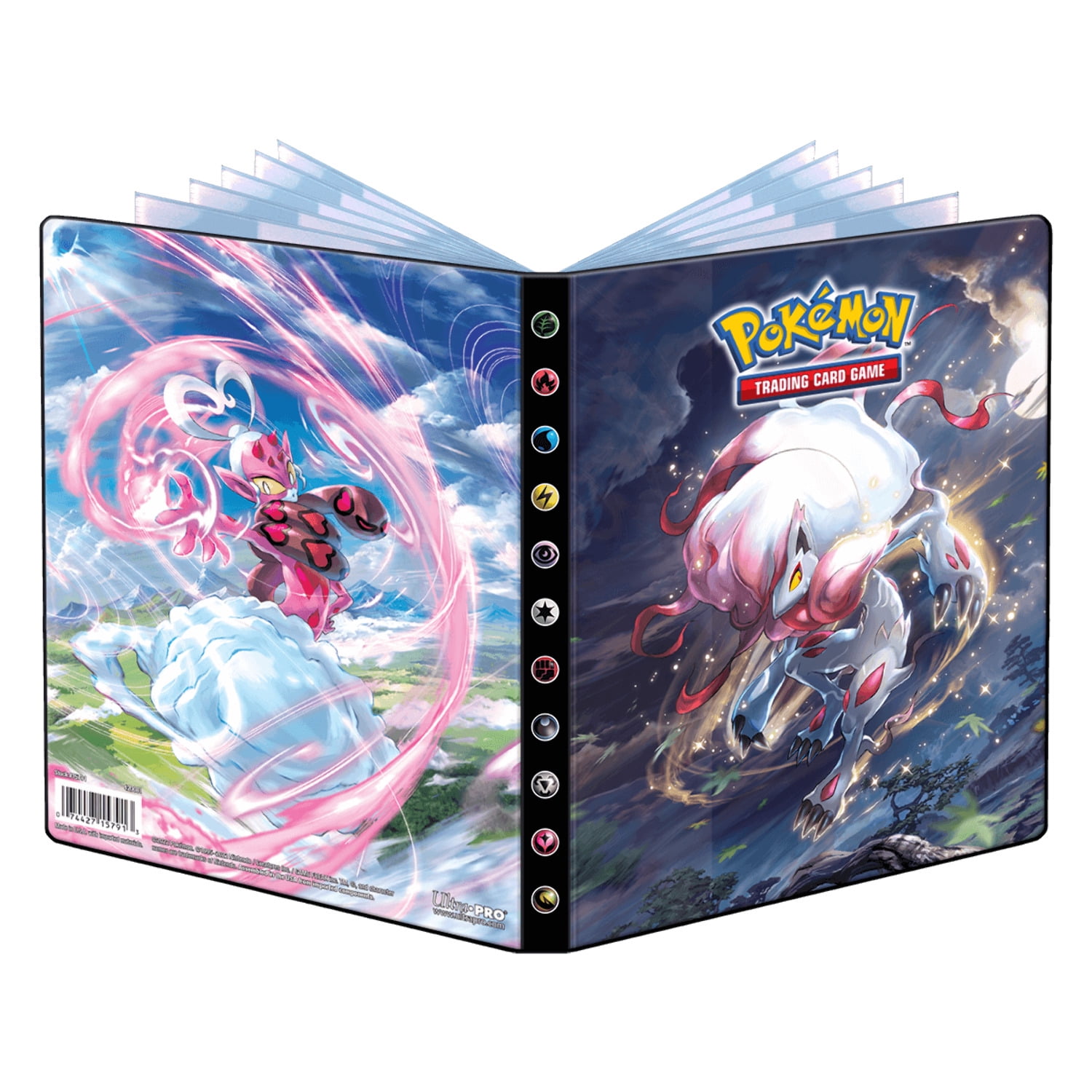 Sword and Shield 11 Hisuian Zoroark and Enamorous 4-Pocket Portfolio ...