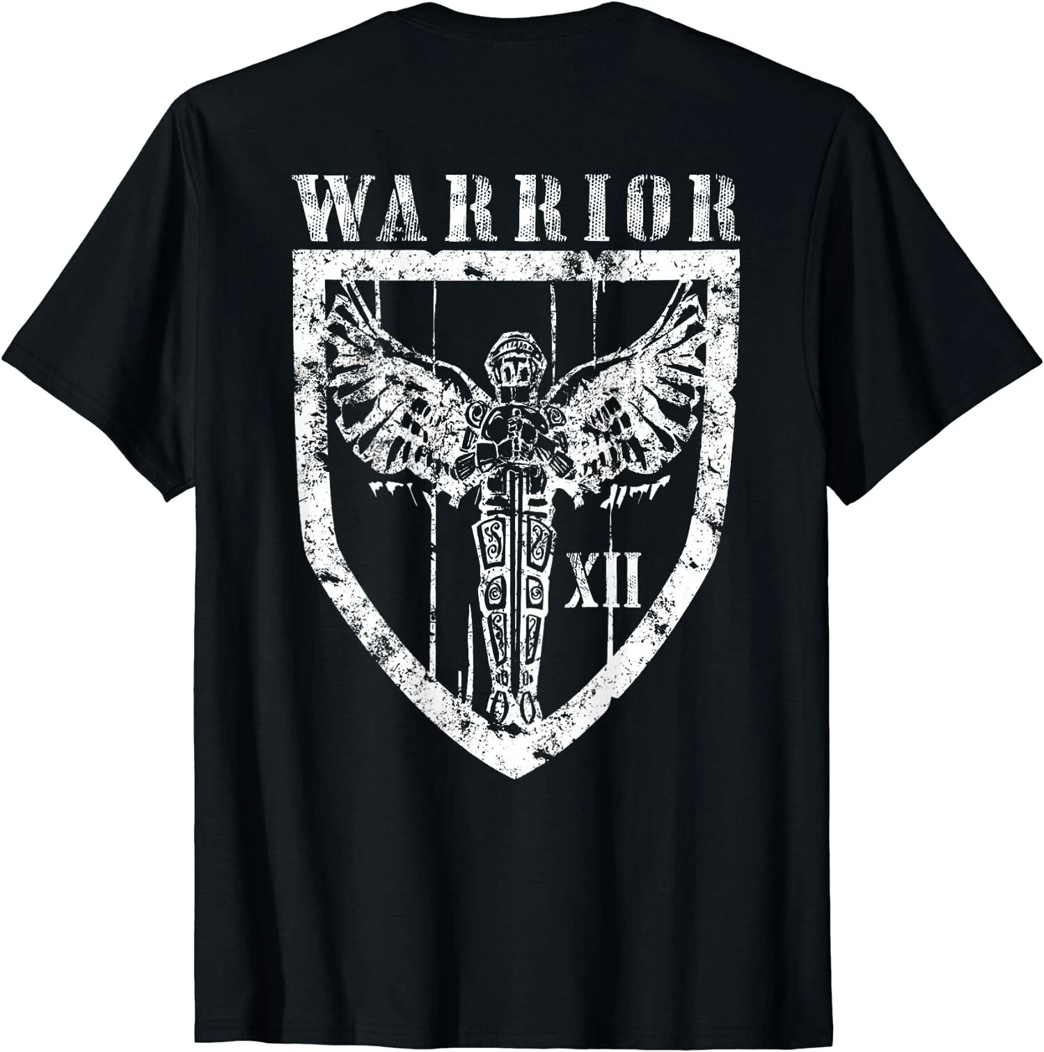 Sword of St Saint Michael Archangel Catholic (Print On Back) T-Shirt ...