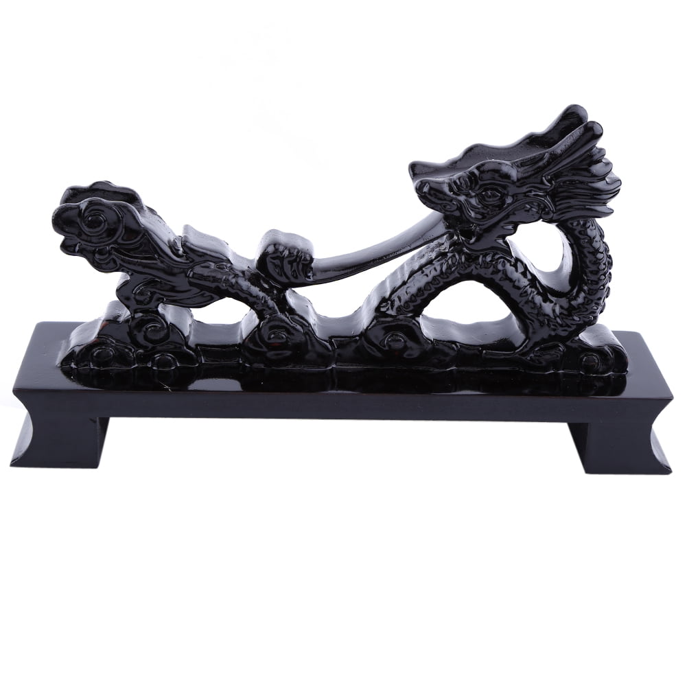 Sword stand black Chinese dragon shape wooden sword stand ninja katana ...