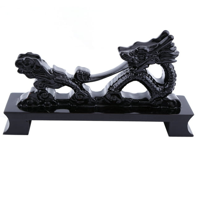 Sword stand black Chinese dragon shape wooden sword stand ninja katana ...