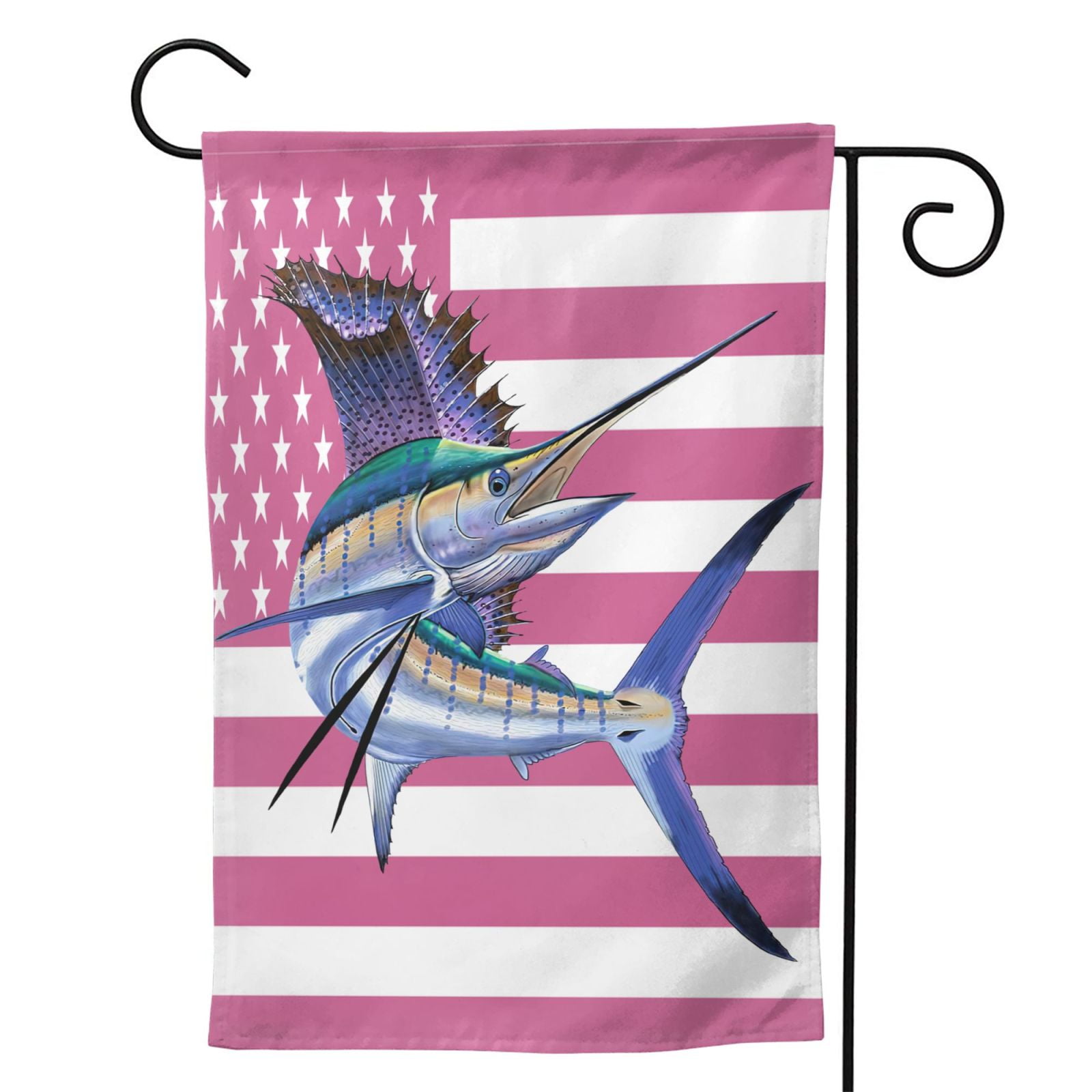 Swordfish Fish Pattern Garden Flag 12.5"X18" Outdoor Indoor Garden ...