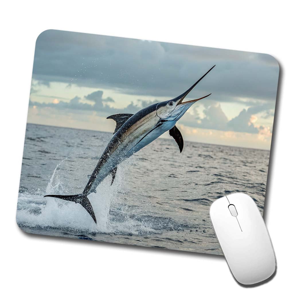 Swordfish Jumping Fishing Mouse Pad Low Profile Gaming Mat - Walmart.com
