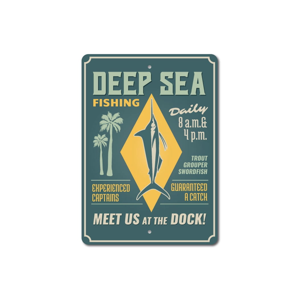 Swordfish Sign, Deep Sea Fishing Sign, Fishing Lover Sign, Fisherman ...