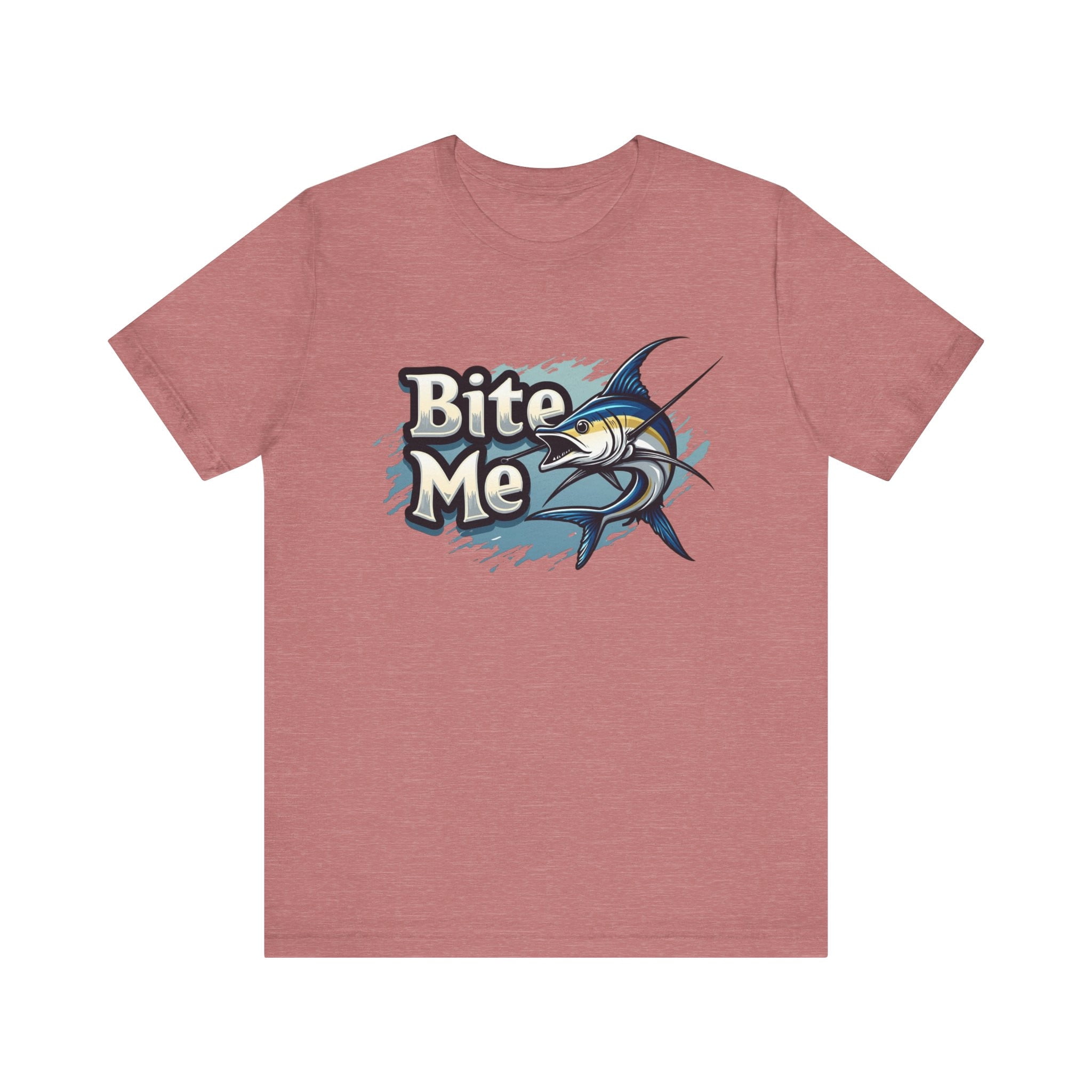 Swordfish Unisex Tee - 'Bite Me' Design (HeatherOrchid, S) - Walmart.com