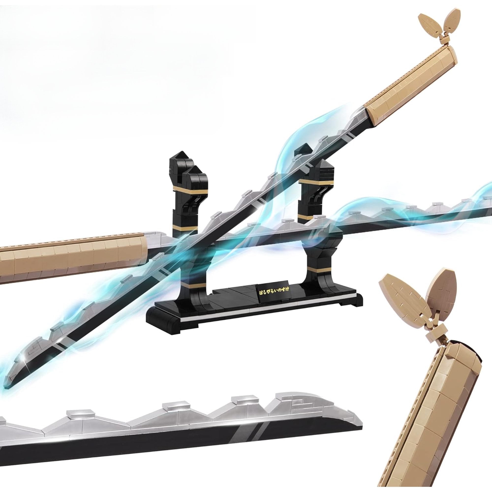 Swords Building Set, 40in Hashibira Inosuke Dual-Sword Building Block ...