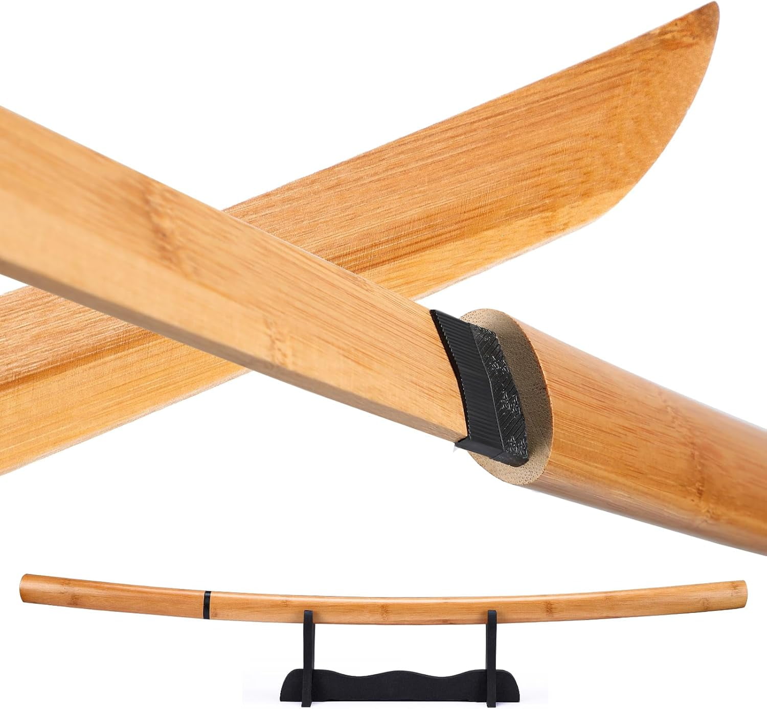 Swords Republic Handmade Bamboo Artwork Practice Swords with Wooden ...