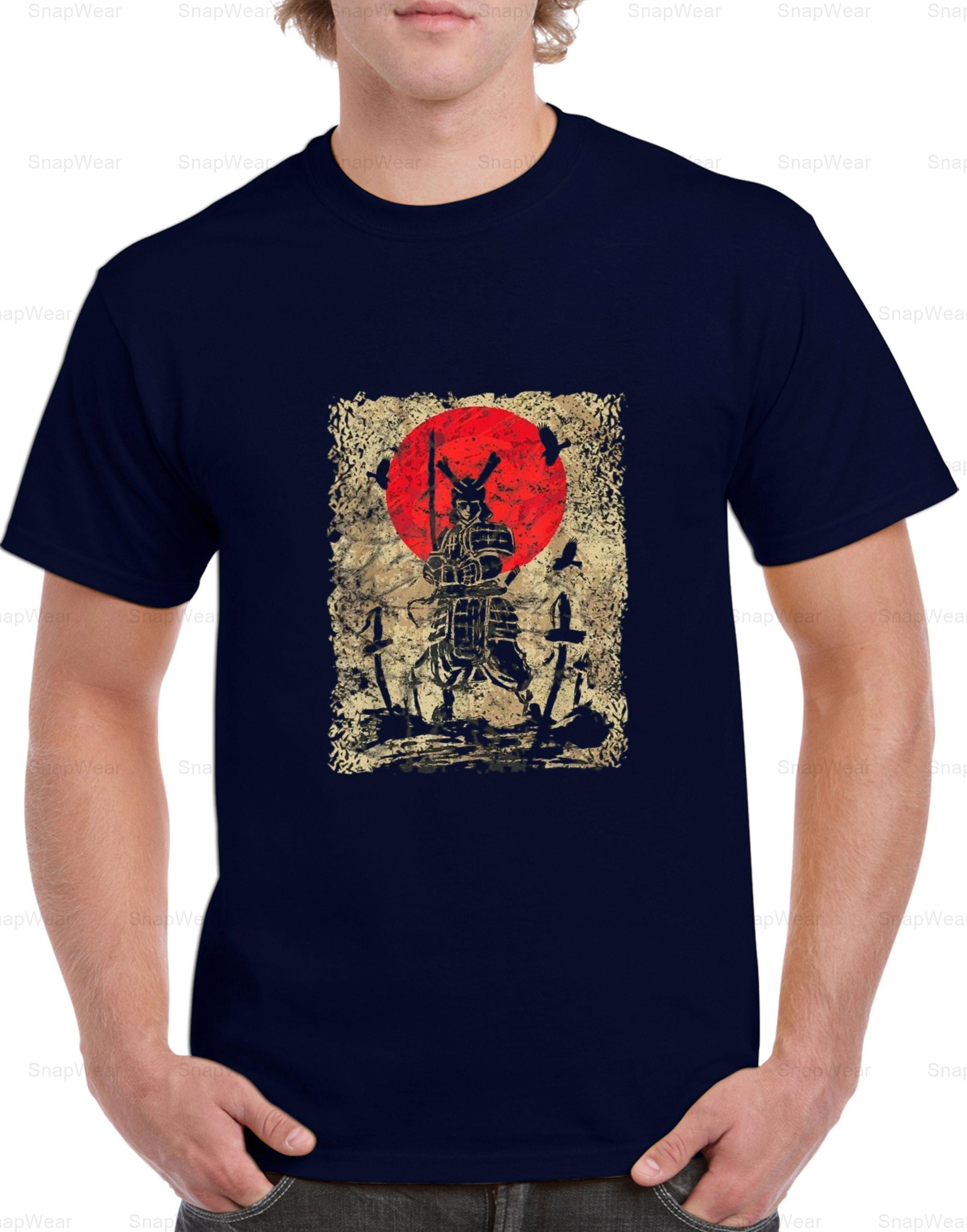 Swordsmen Warrior Japanese Samurai Katana Bushido Fighter Art Vintage T ...