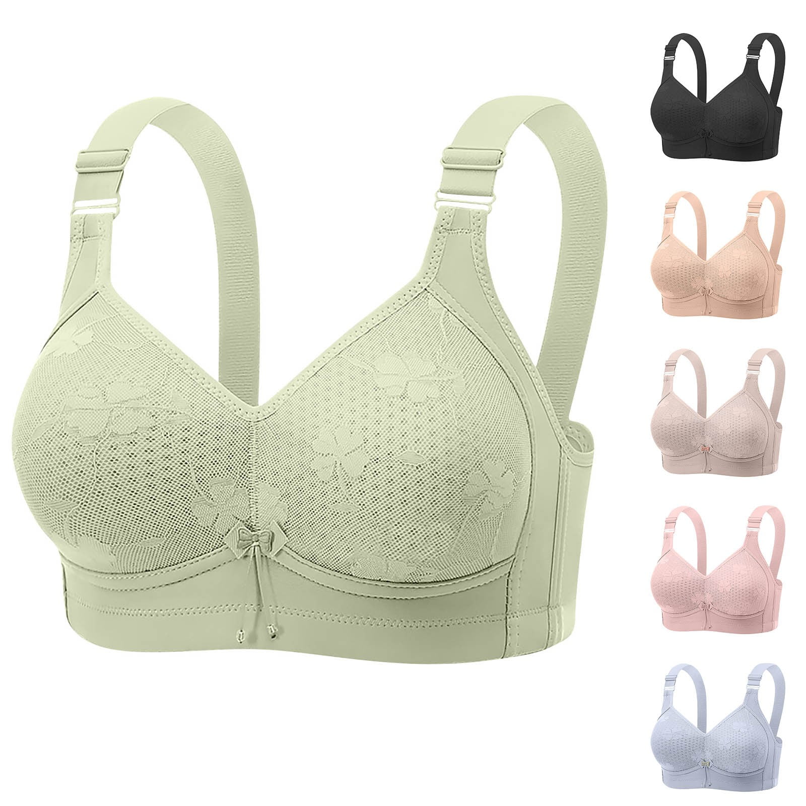 Swstbby Womens Bras Plus Size, Bras for Women, Women's Solid Push Up ...