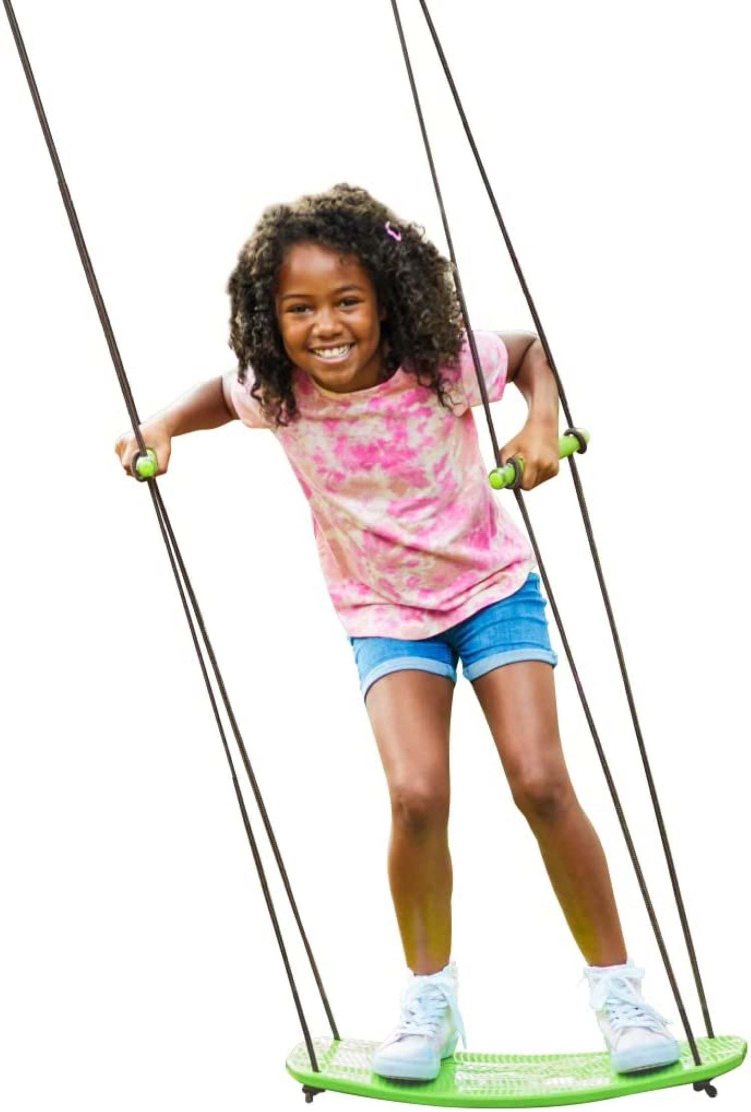 Swurfer Kick Stand Up Outdoor Tree Swing for Kids Holds Up to 200 lbs ...