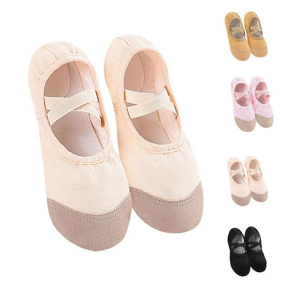 Swuxness Big Girls Flats Soft Soled Dance Shoes Tone Dedicated for ...