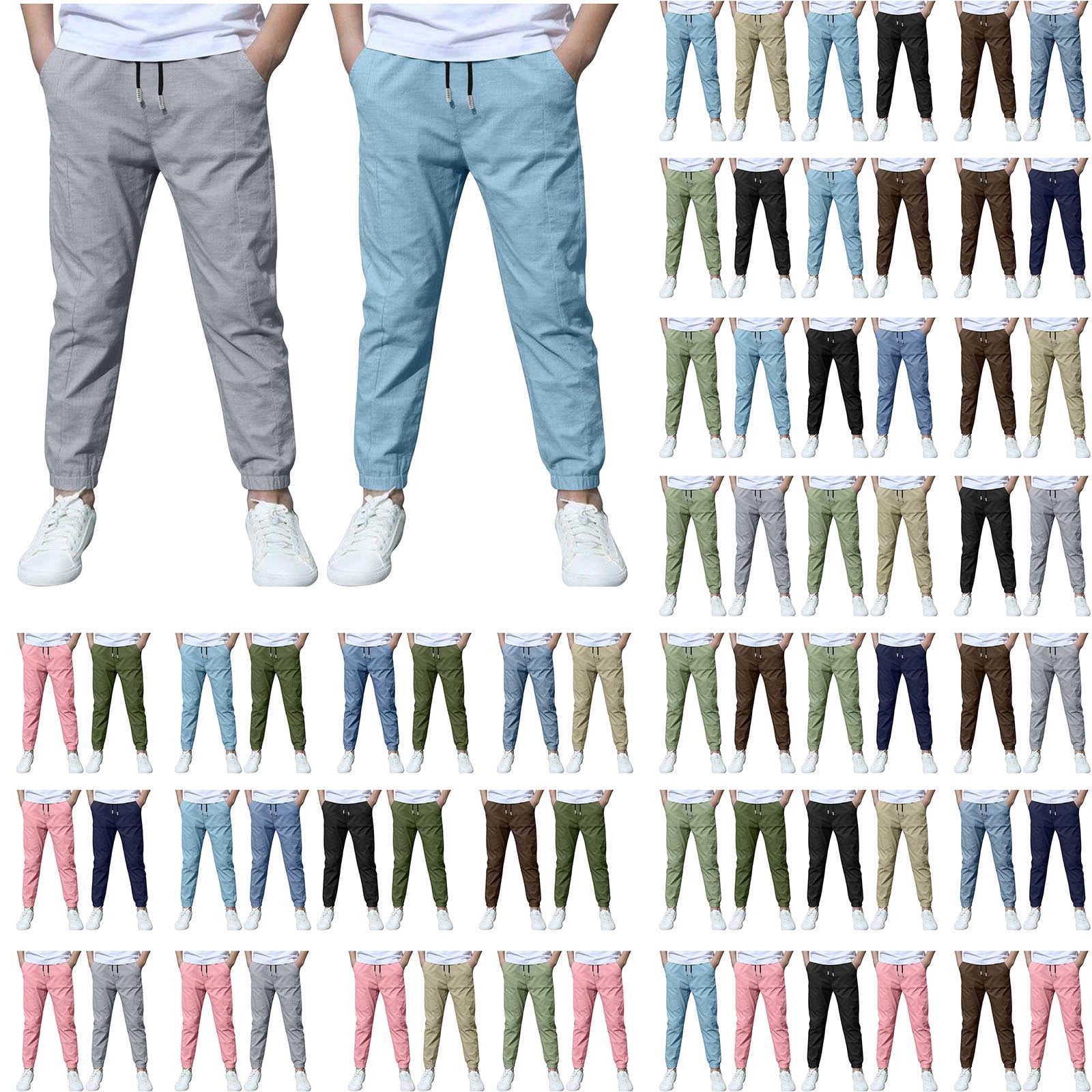 Swuxness Boys 2PC Sports Long Pants Summer Weaving Texture Thin Avoid ...