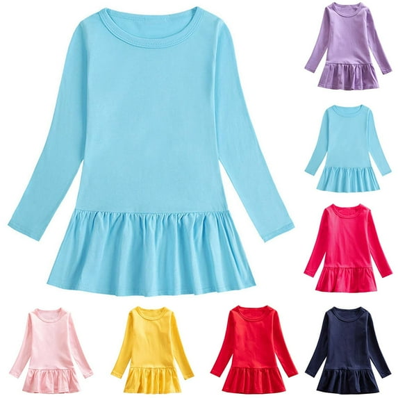 Swuxness Girl's Casual Sleeveless Princess Dress, Kids Dresses, Girls ...
