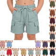 Swuxness Kids Cargo Short Pants Elastic Waist Button Cargo Pocket ...