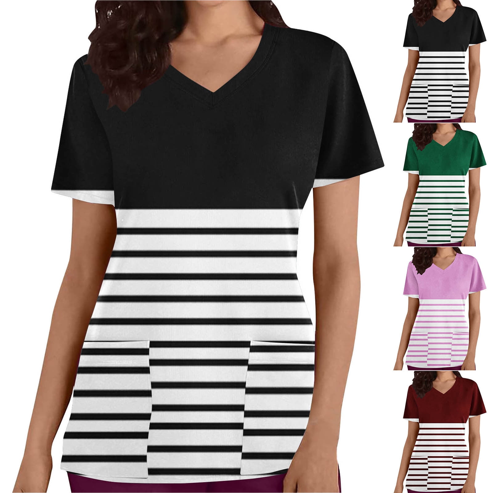 Swuxness Women Short Sleeve Casual T Shirts, Spring and Summer Tops ...