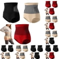 Swuxness Women's 3PC Brief Panties Seamless High Waist Postpartum ...