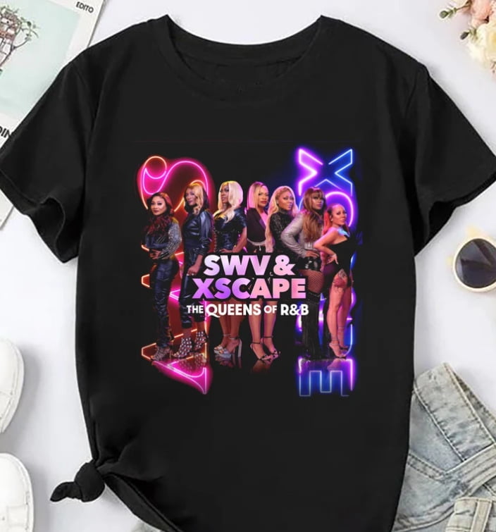 Swv And Xscape Queens Of Rb T-Shirt, Swv And Xscape 2024 Tour Shirt ...
