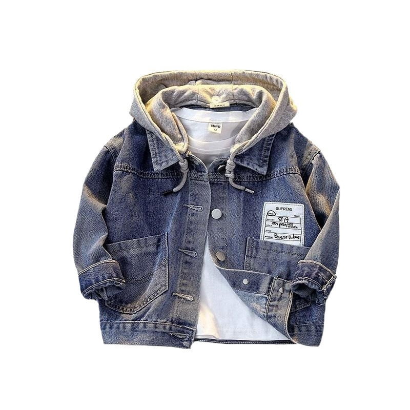 Sxaura Blue Jean Jacket for Baby Boy Long Sleeve Long 2025 Fall Winter ...