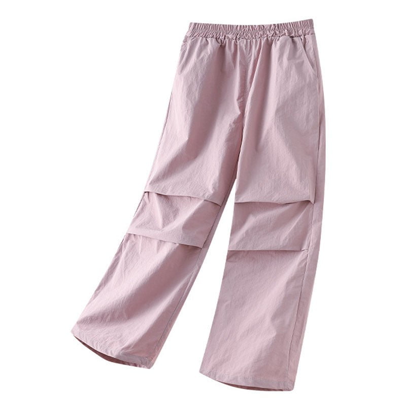 Sxaura Cargo Pants for Little Girl Lightweight Tight Wide Leg Trendy ...