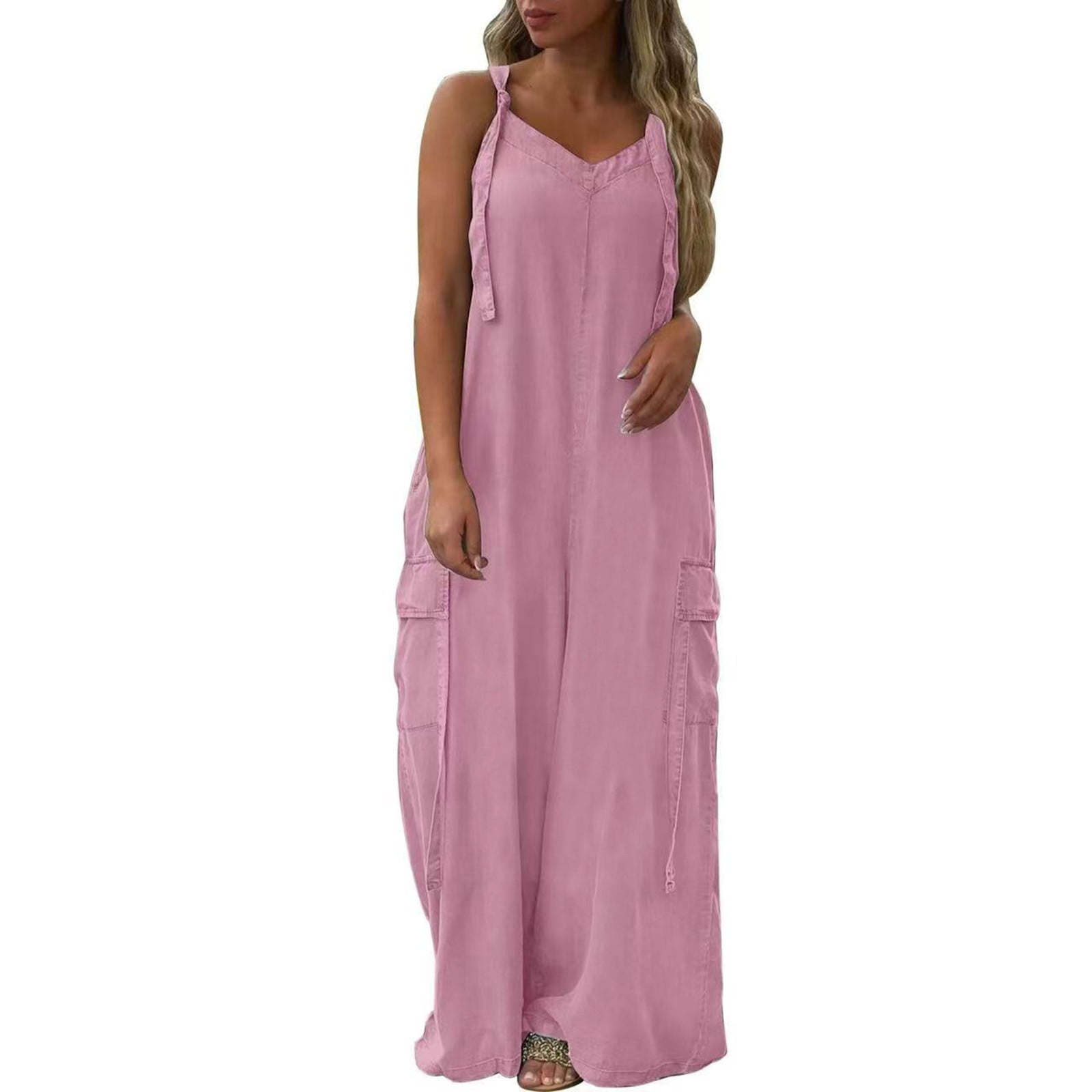 Sxaura Jumpsuit Twill Jumpsuits for Women 2025 Fashion Basic Trendy ...