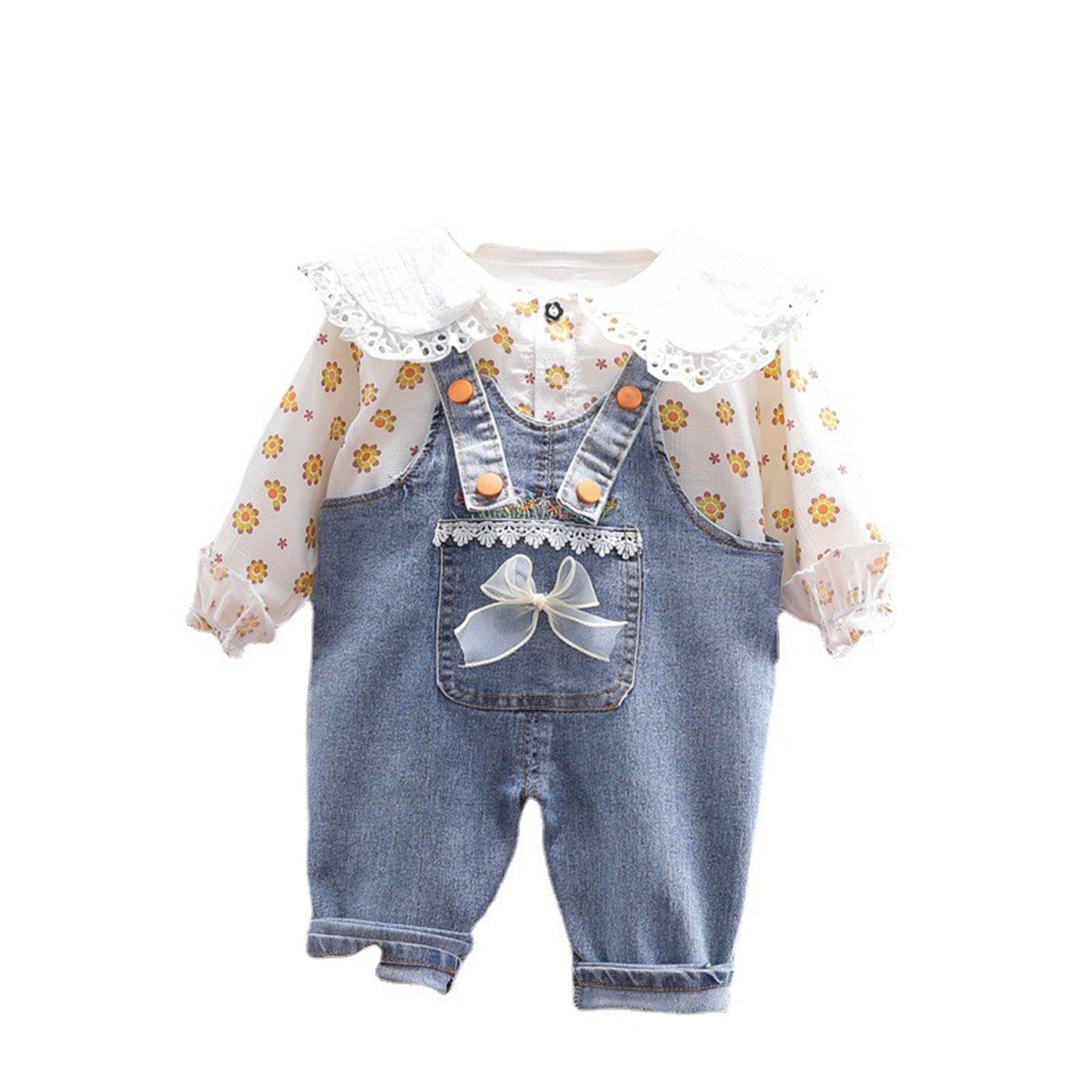 Sxaura Summer Jumpsuits for Baby Girl Long Sleeve 2025 Long Rompers ...