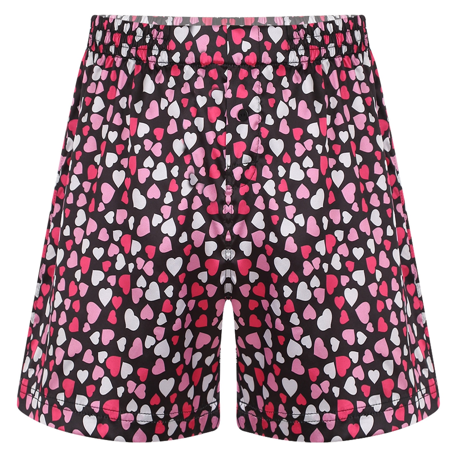 Sxiwei Men's Shiny Satin Lips Printed Boxer Shorts Homewear Summer ...