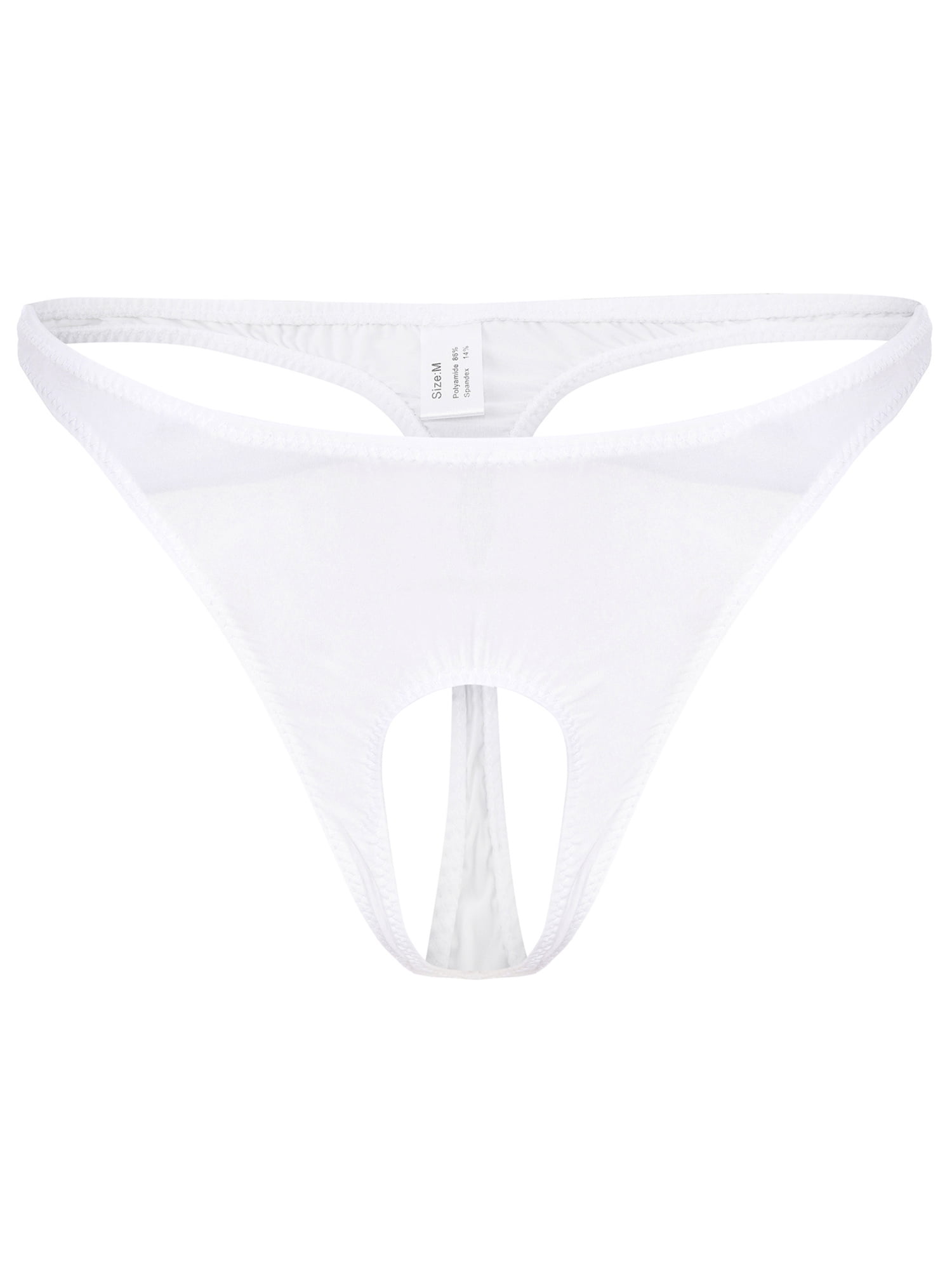 Sxiwei Men's T-back Thongs Open Front Pouch G-string Briefs Ring ...
