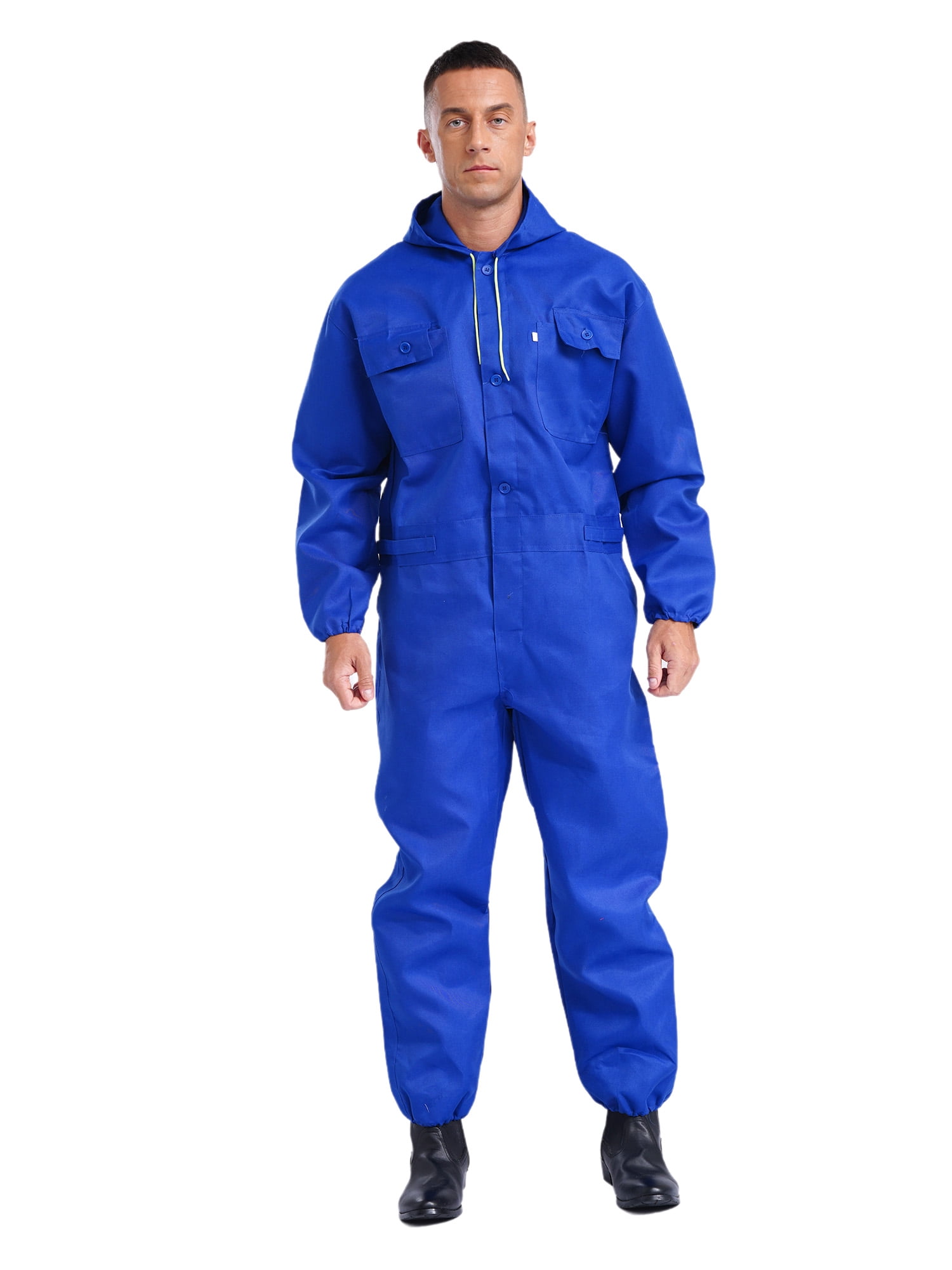 Sxiwei Men's Work Overalls One Piece Mechanics Uniform Long Sleeves ...