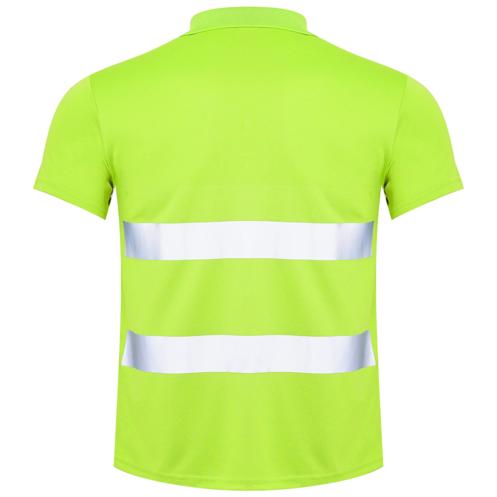 Sxiwei Mens High Visibility Reflective Safety Shirts Hi Viz Short ...
