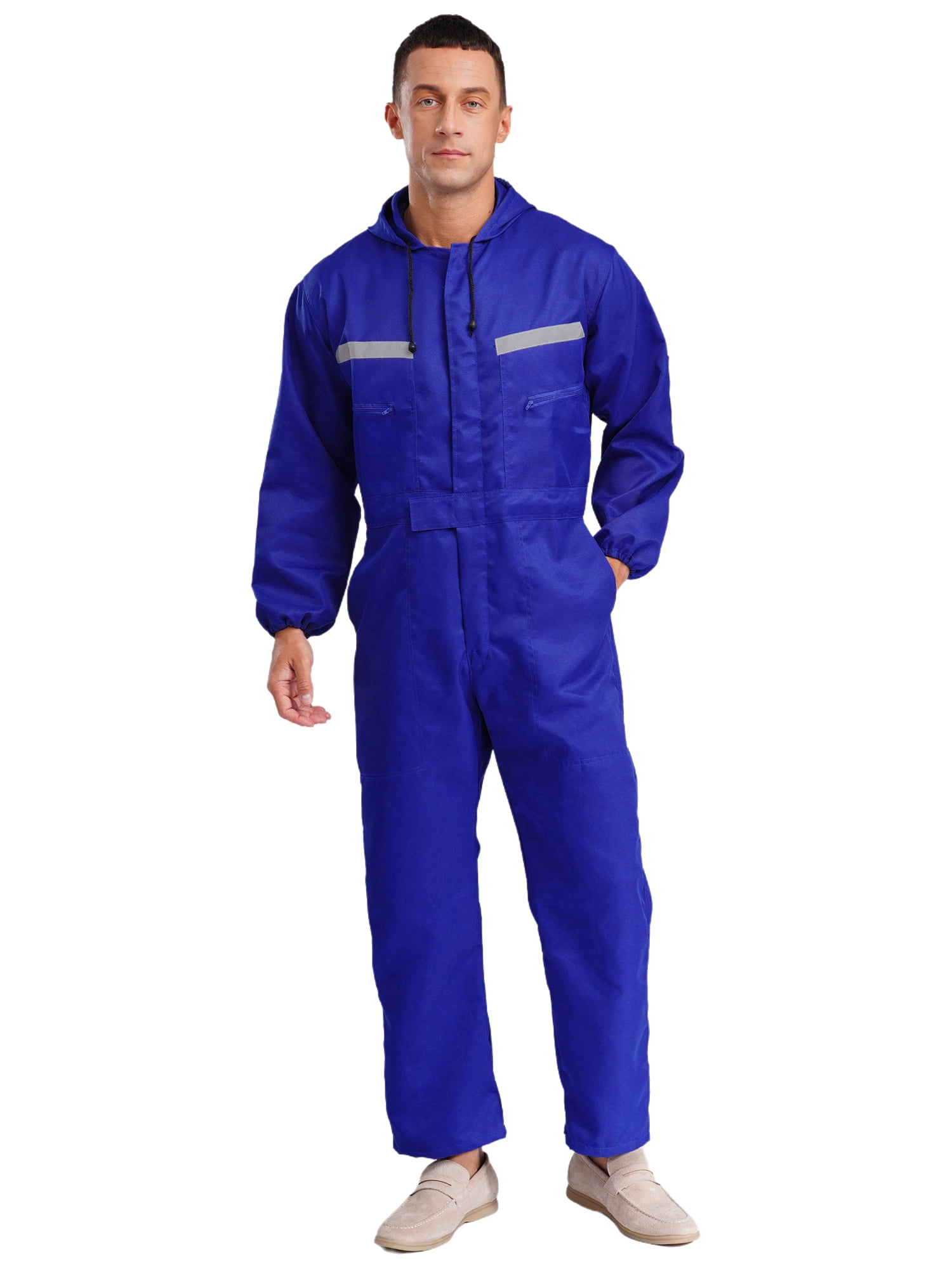Sxiwei Mens Workwear Coveralls Cotton Blend Work Mechanic Jumpsuits ...