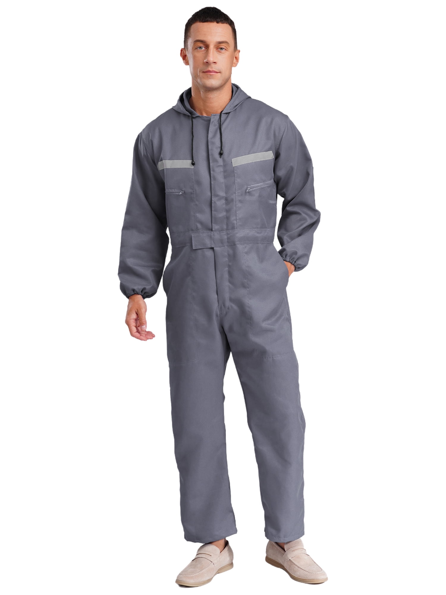 Sxiwei Mens Workwear Coveralls Cotton Blend Work Mechanic Jumpsuits ...