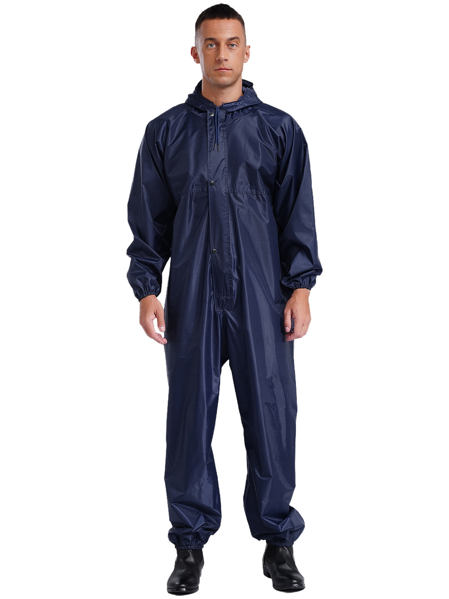 Sxiwei Unisex Mens One Piece Hooded Waterproof Coveralls Work Wear ...