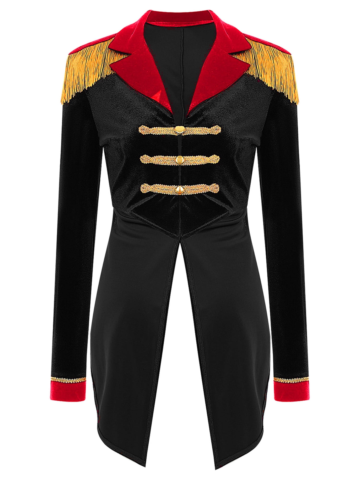 Sxiwei Women Halloween Cosplay Costume Circus Ringmaster Showman ...