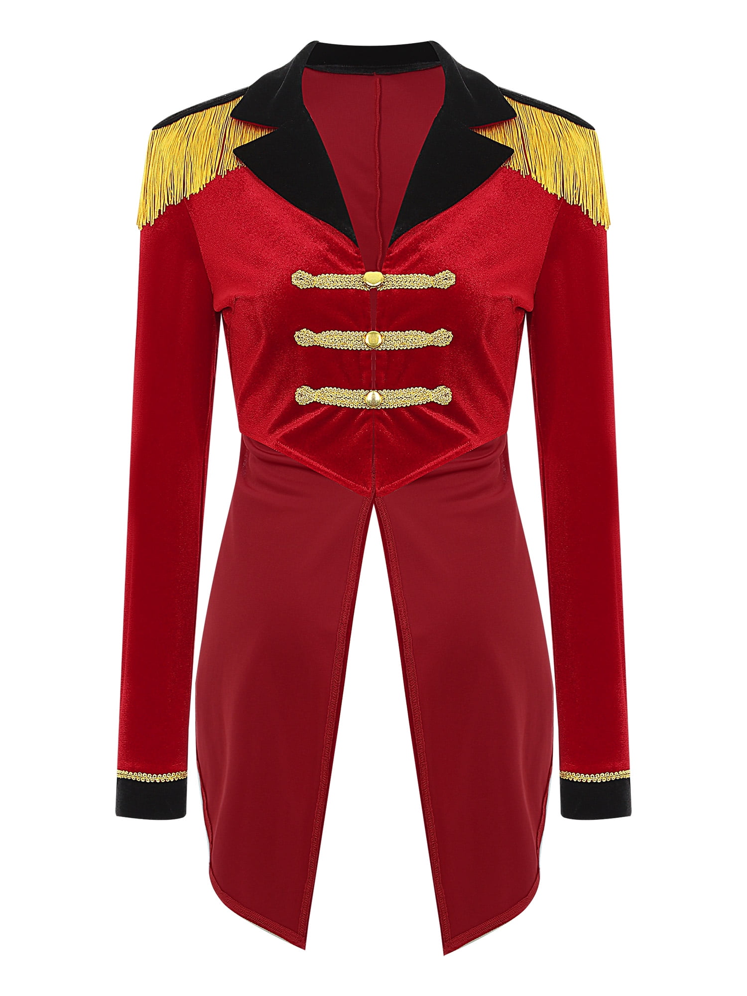 Sxiwei Women Halloween Cosplay Costume Circus Ringmaster Showman ...