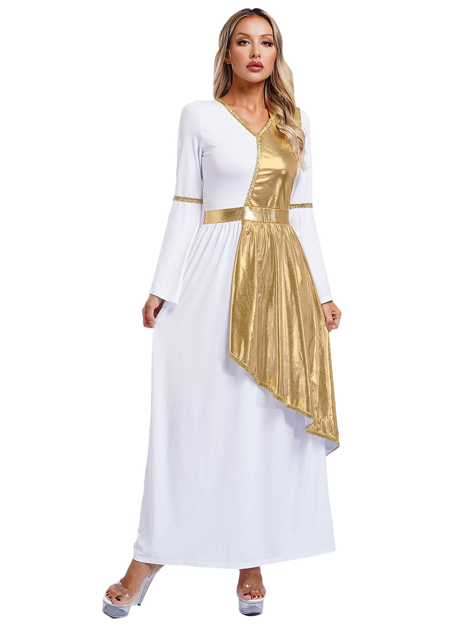 Sxiwei Womens Halloween Greek Toga Costume Liturgical Praise Dance ...