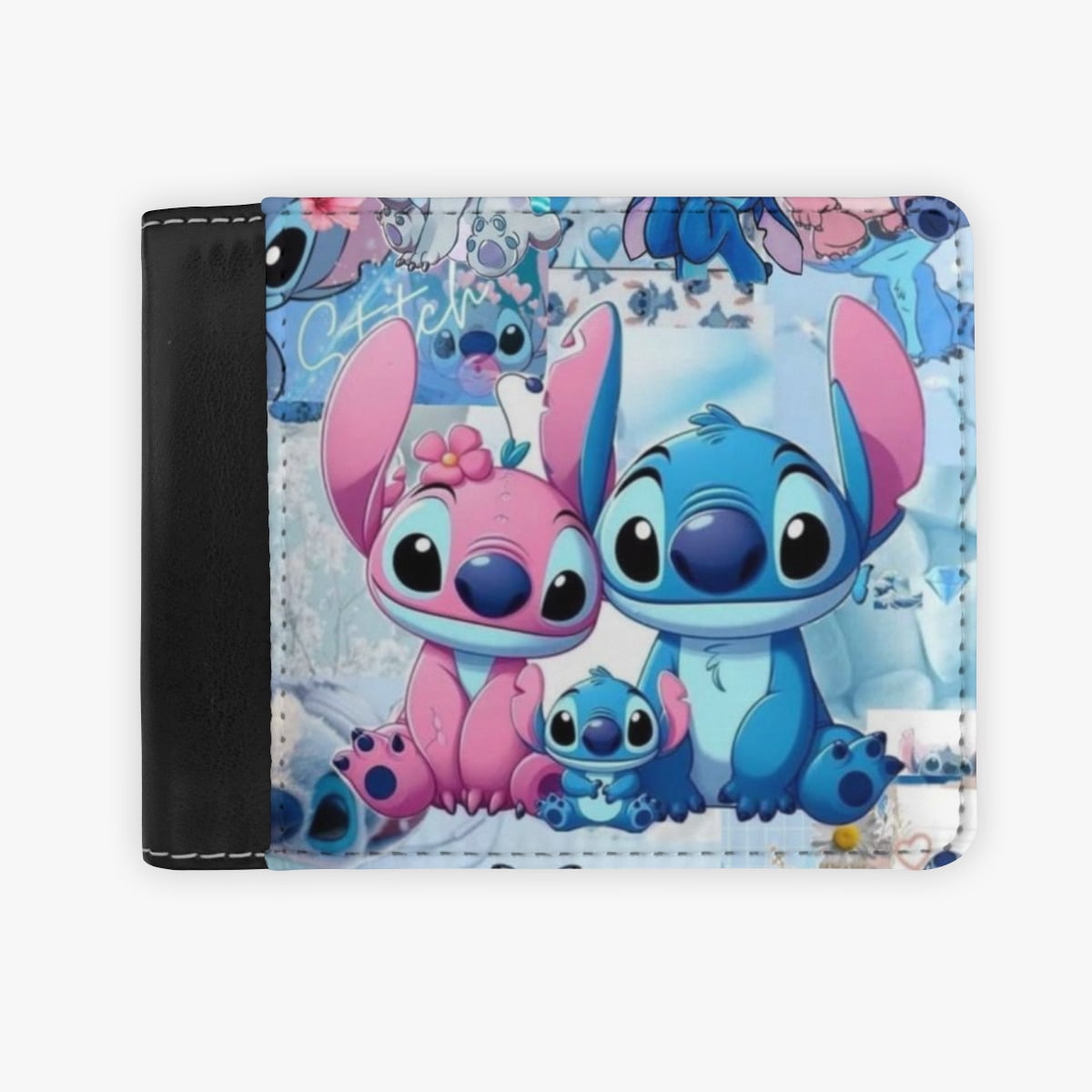 Sxtitch Fashionable double-fold wallet with multi-functional partitions ...