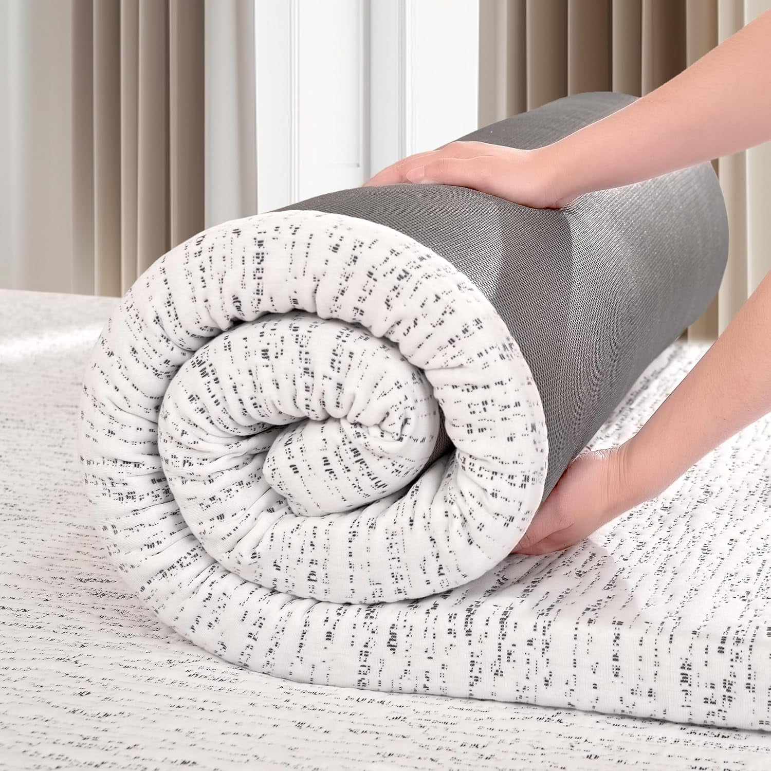 SyMax 4 Inch Mattress Topper, Gel Memory Foam Bed Topper, Foam Mattress ...