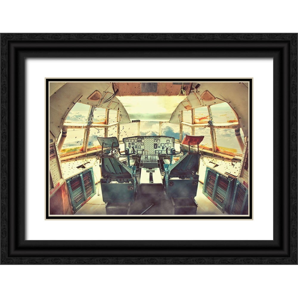 Syafei, Muhammad 24x17 Black Ornate Wood Framed with Double Matting ...