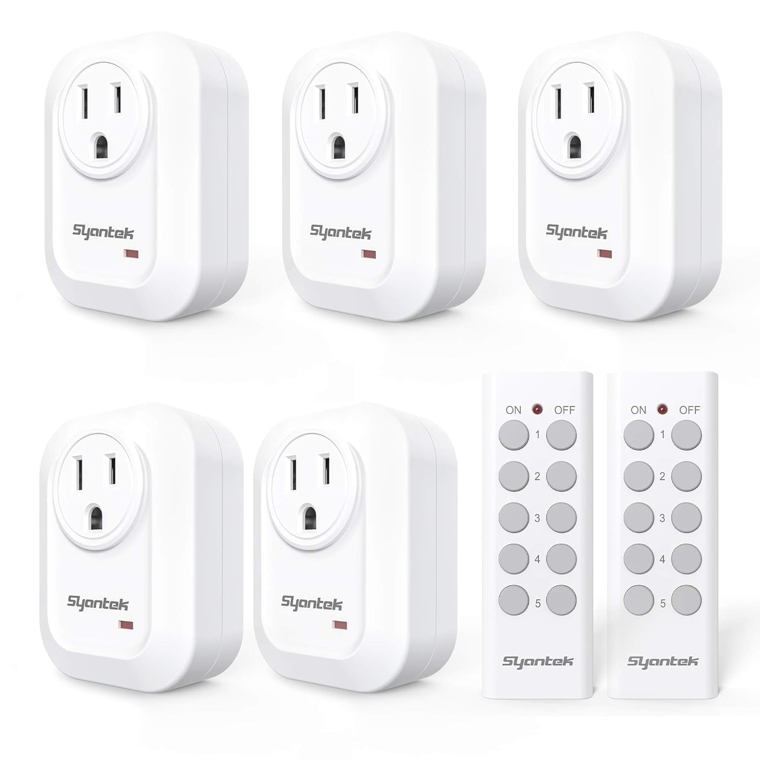 Syantek Upgraded Remote Control Outlet Wireless Light Switch for ...