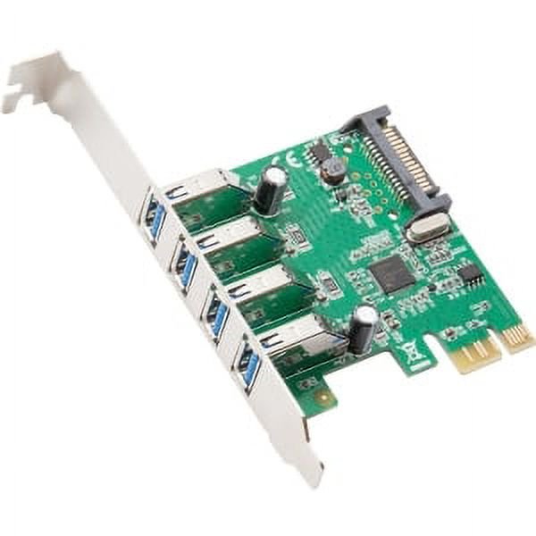 Syba 4PORT USB 3.0 PCI-EXPRESS CARD WITH FULL & LOW PROFILE BRACKETS - Walmart Business Supplies