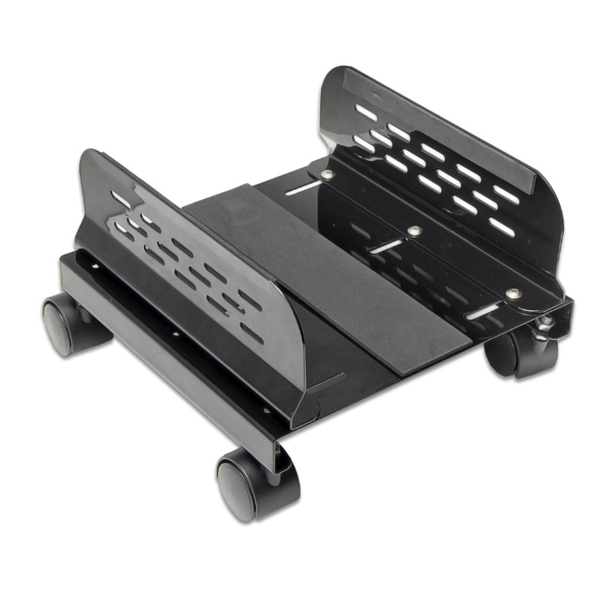 Syba CPU Stand with Castors for Computer Case Aluminum Black - Walmart.com