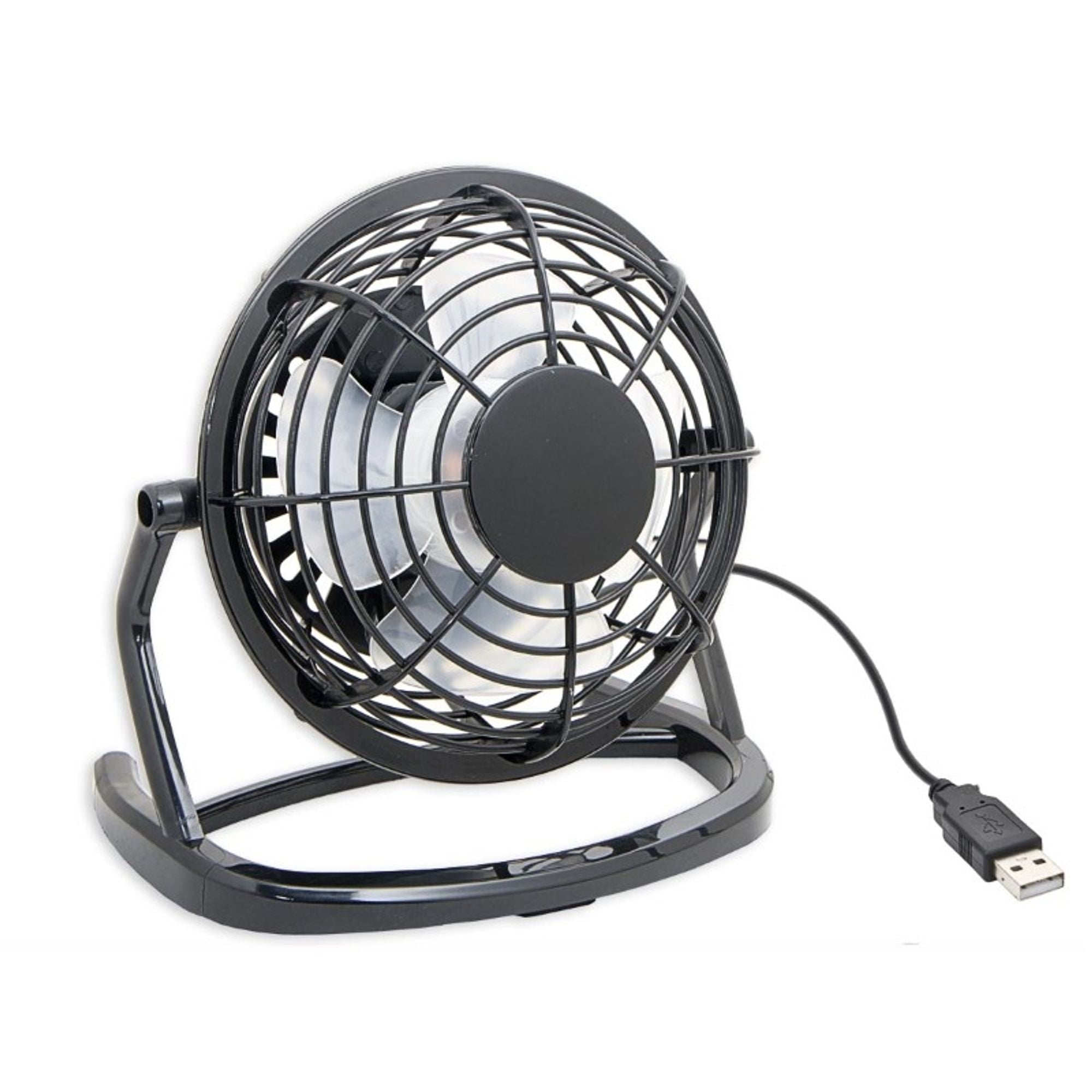 Syba Compact USB Desk Fan, USB Powered with On/Off Switch, Black Color ...