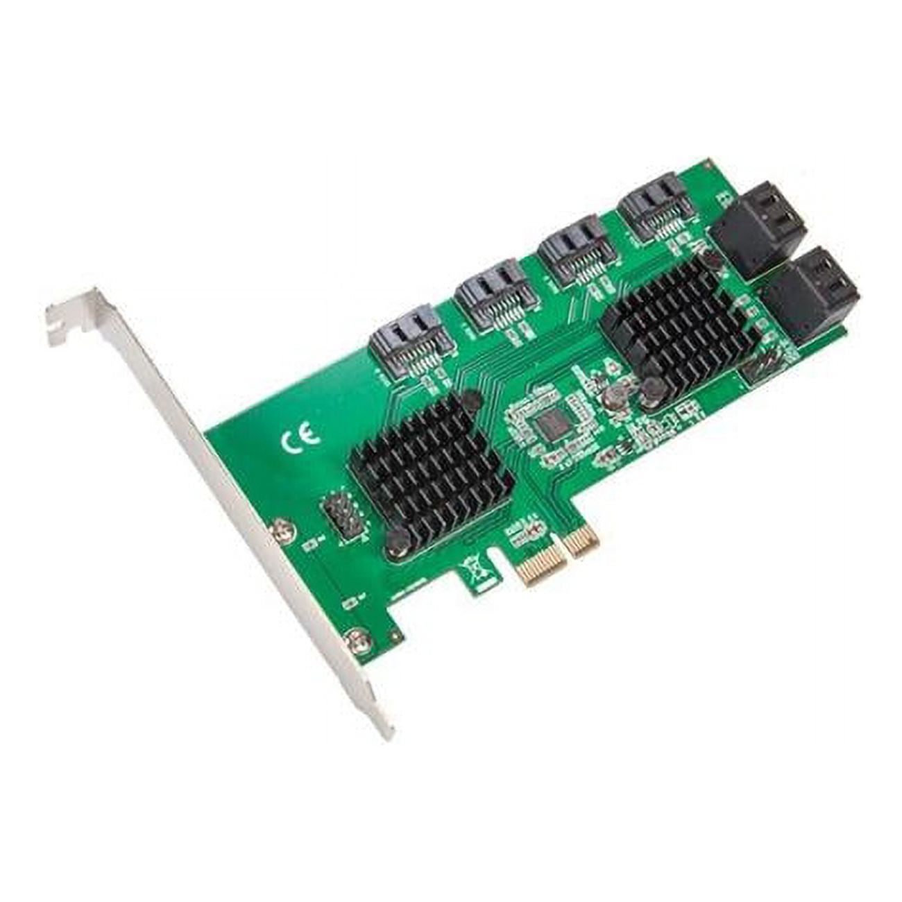 SYBA Multimedia 8 Port SATA III to PCIe 3.0 x1 Non-RAID Expansion Card ...