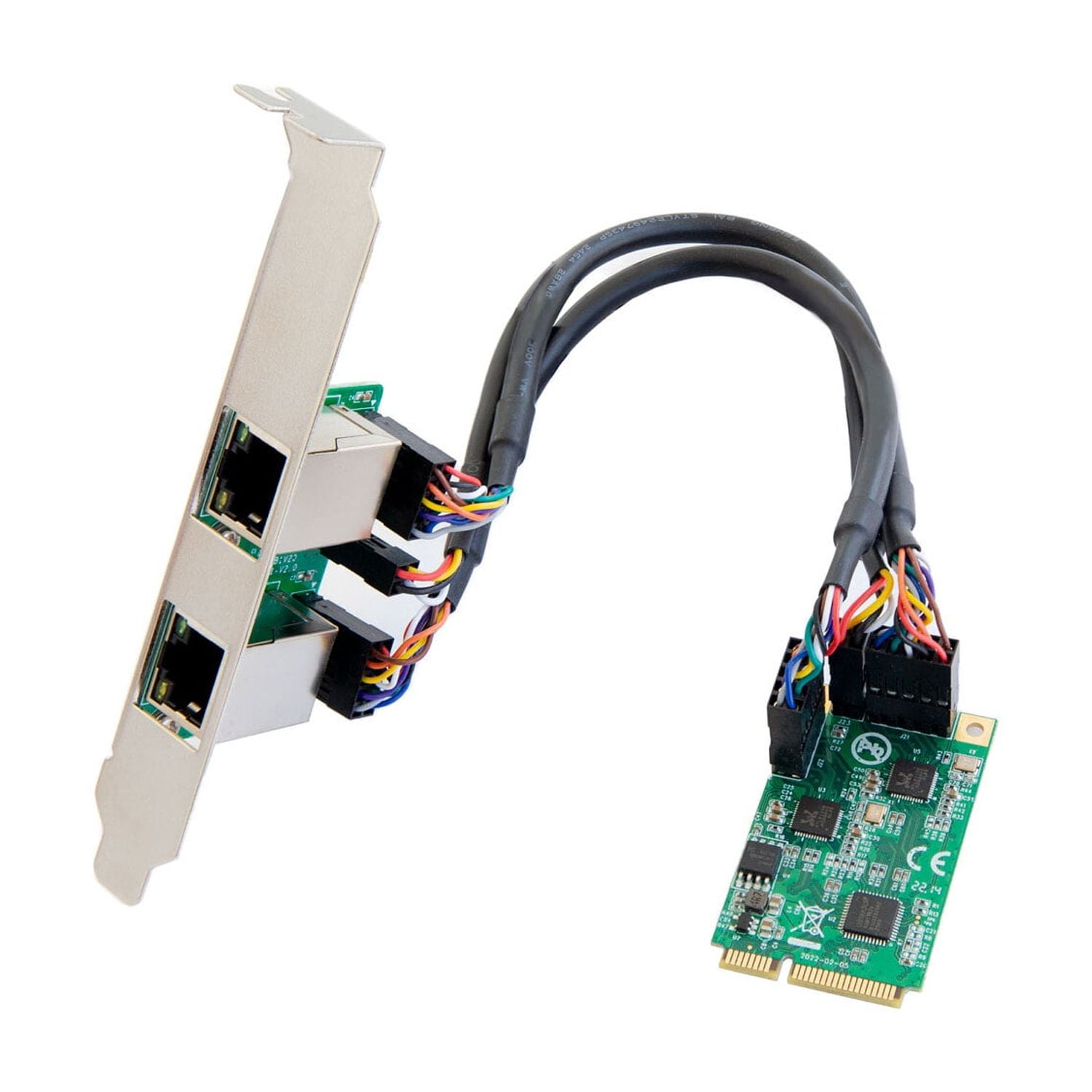 Syba SI-MPE24079 Dual 2.5 Gigabit Mini Pcie Ethernet Network Expansion ...