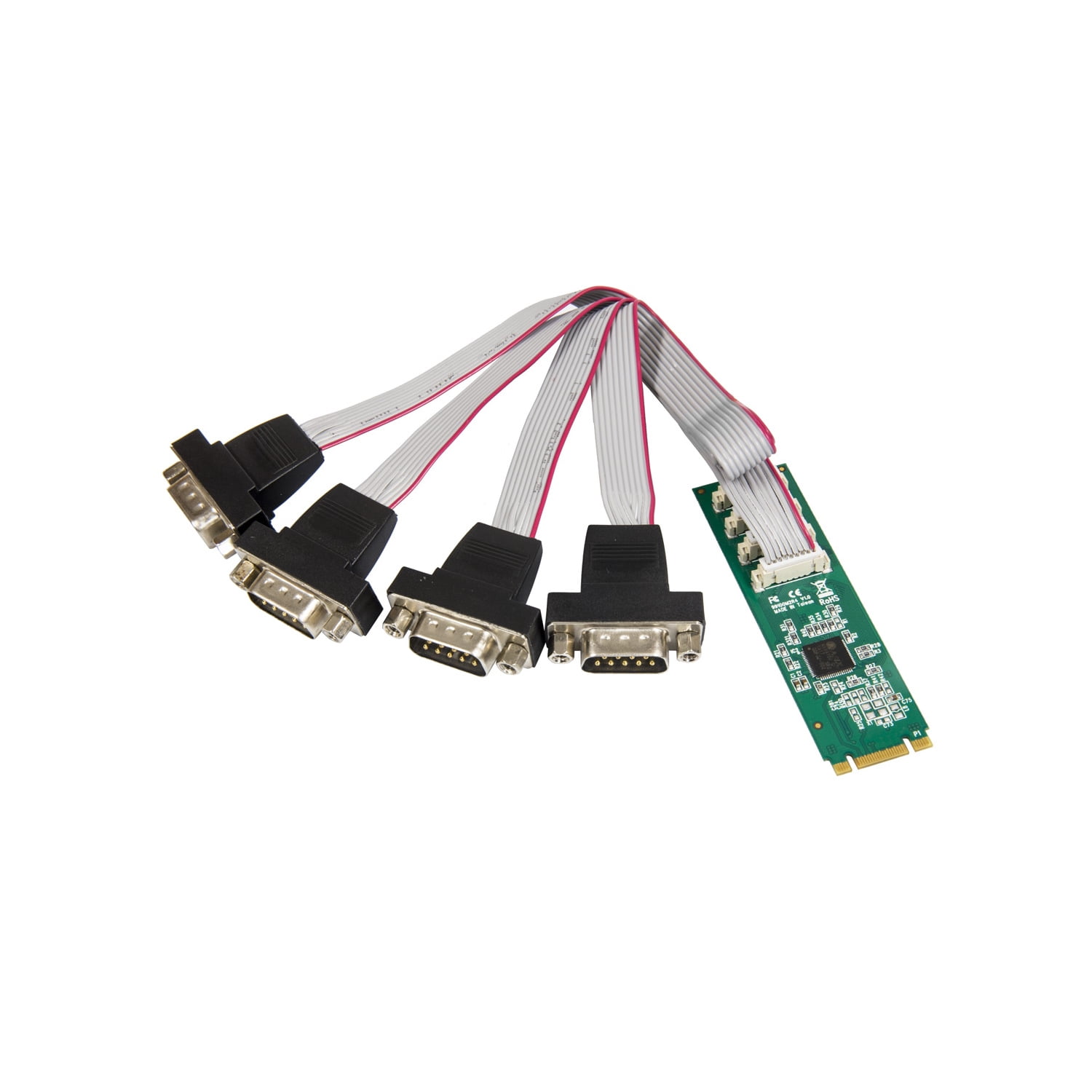Syba SY-PEX15066 4 Prt Serial M.2 B+m Key Modulectlr Rs-232 Db9 ...