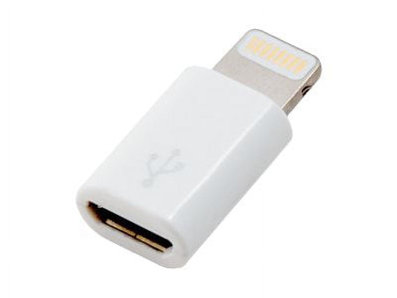 Syba - Lightning adapter - Lightning male to Micro-USB Type B female ...