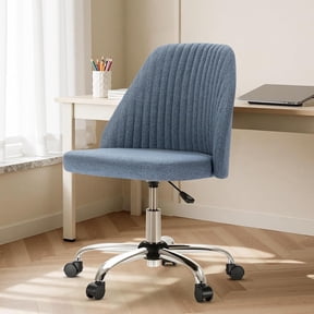 Homall Adjustable Vanity Chair, Mid-Back Swivel Office Chair with ...